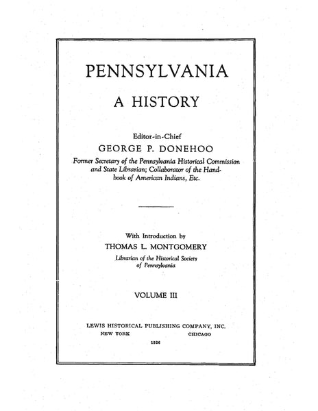 PA - Pennsylvania: A History – Higginson Book Company, LLC