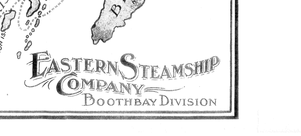 Map Boothbay Maine Higginson Book Company Llc