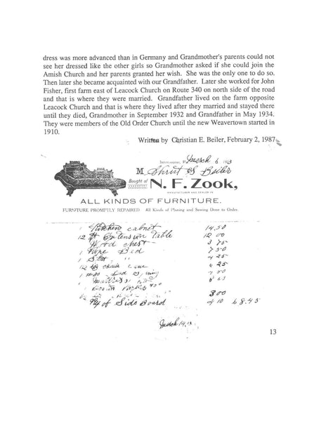 BEILER: Christian J Beiler 1850-1934 and Barbara (Keener) Beiler 1848 ...