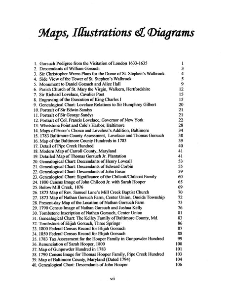 GORSUCH: Lost in a Wilderness: Lines of the Gorsuch Families of Huntin ...