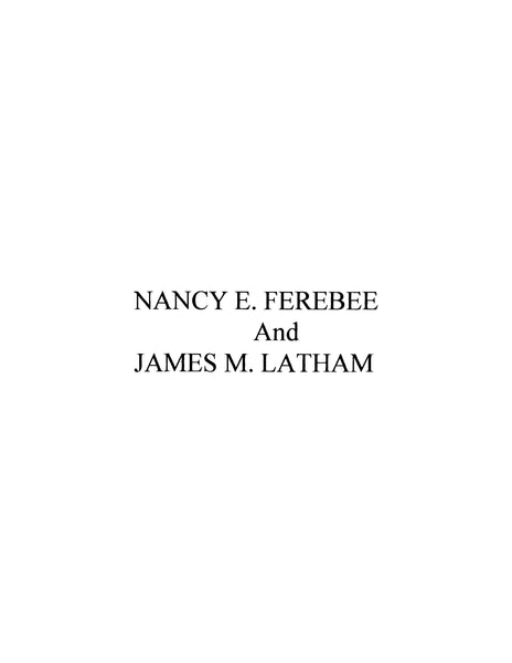 LATHAM: Nancy E. Ferebee and James M. Latham 1986 – Higginson Book ...