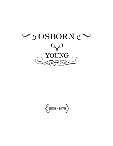 OSBORN YOUNG: Osborn-Young 1808-1975 (Softcover) – Higginson Book ...