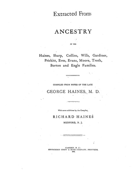 Collins Family 1902 – Higginson Book Company, LLC