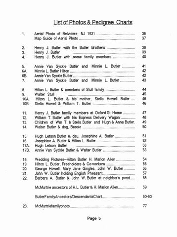 Butler Family of Northwestern NJ: Their Ancestors, Descendents and Rel ...