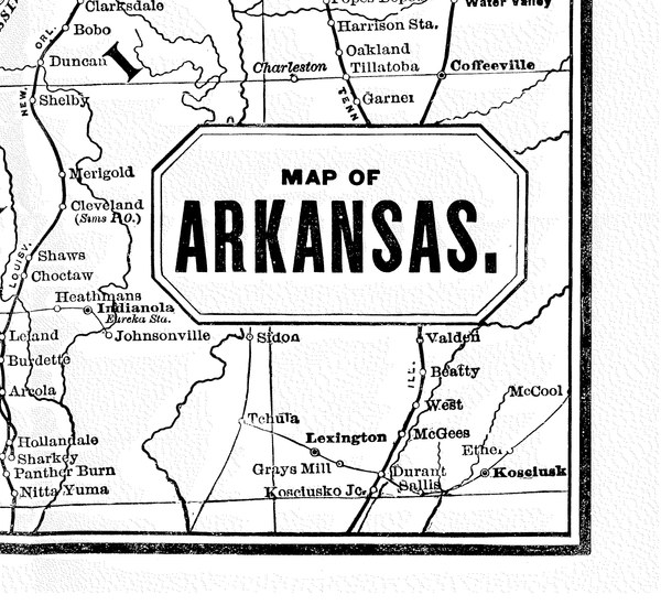 MAP: Arkansas – Higginson Book Company, LLC