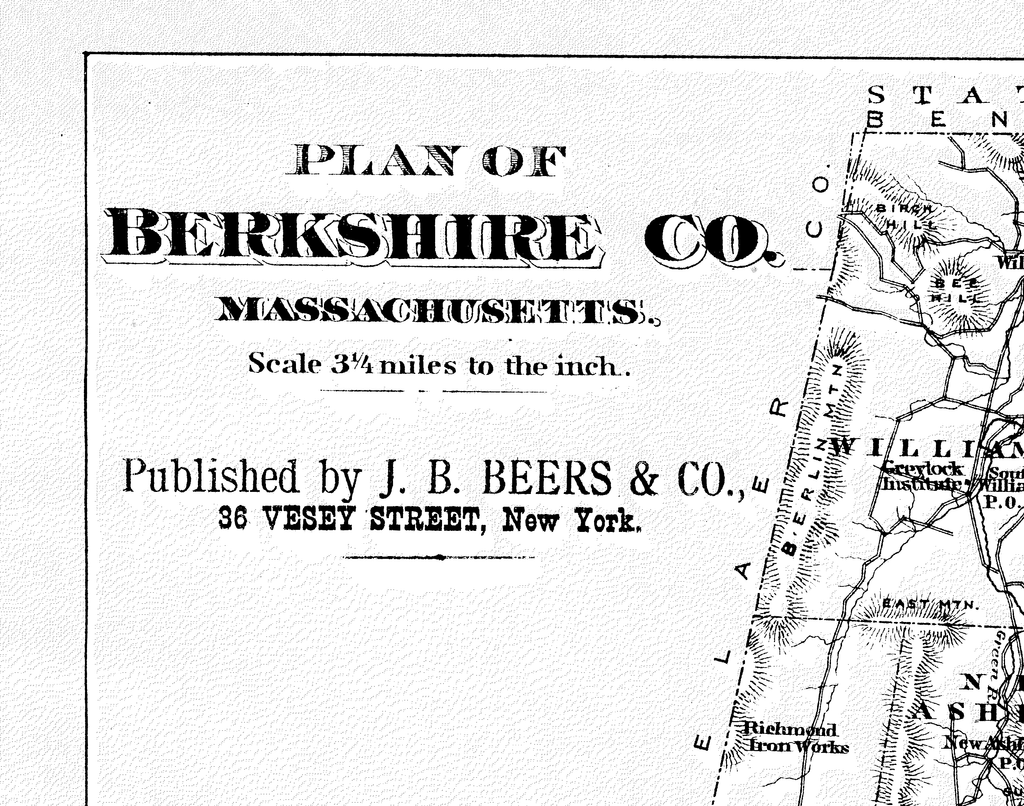 MAP: Berkshire, Massachusetts – Higginson Book Company, LLC