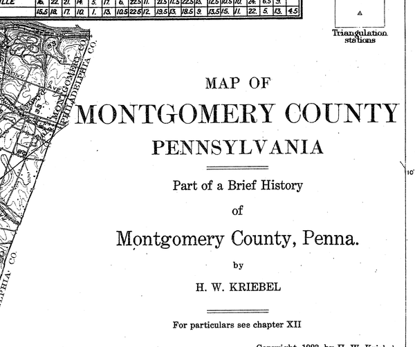 MAP: Montgomery County, Pennsylvania – Higginson Book Company, LLC